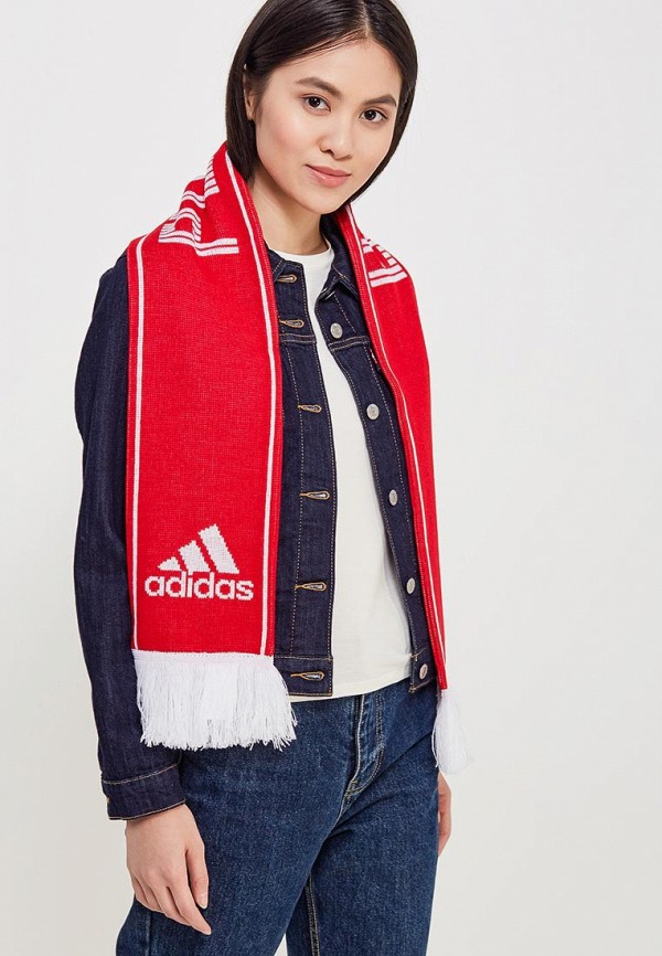 Шарф adidas CF SCARF RUS, цвет: красный, AD002GUALSW1 — купить в ...