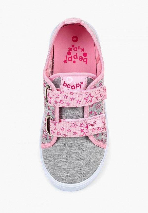 Кеды Beppi, цвет: серый, BE099AGHSI21 — купить в интернет-магазине Lamoda