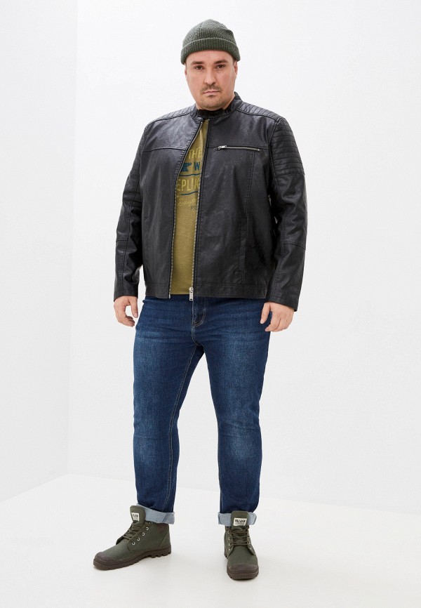Куртка кожаная Burton Menswear London, цвет: черный, BU014EMKSCA5 ...