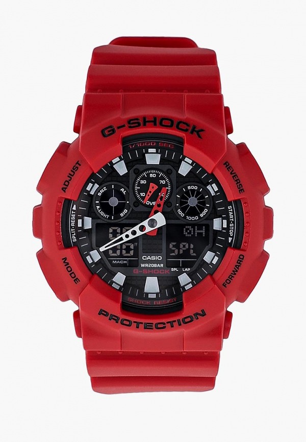 Часы Casio G-SHOCK GA-100B-4A, цвет: красный, CA077DUGXW44 — купить в ...