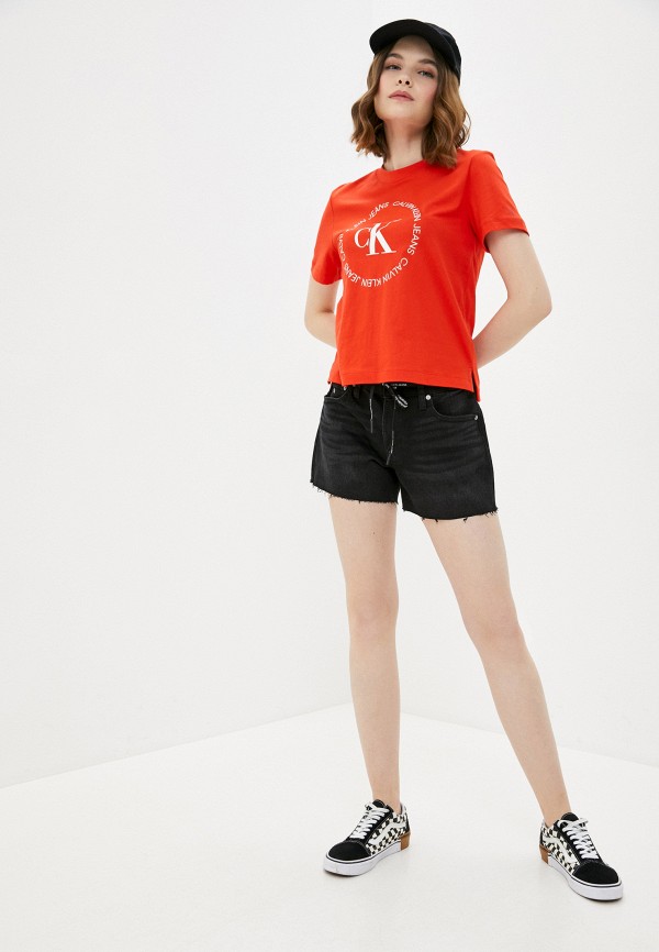 Шорты джинсовые Calvin Klein Jeans, цвет: черный, CA939EWHYRB1 — купить ...