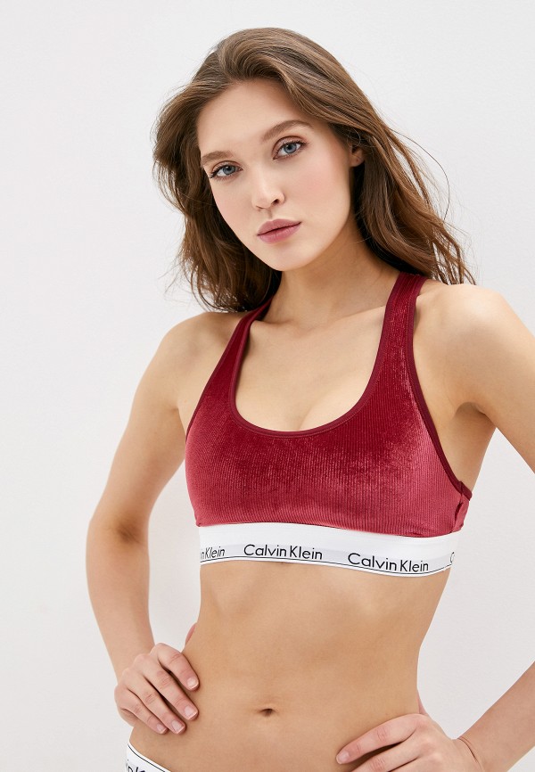 Бюстгальтер Calvin Klein Underwear, цвет: бордовый, CA994EWFQZJ8 ...