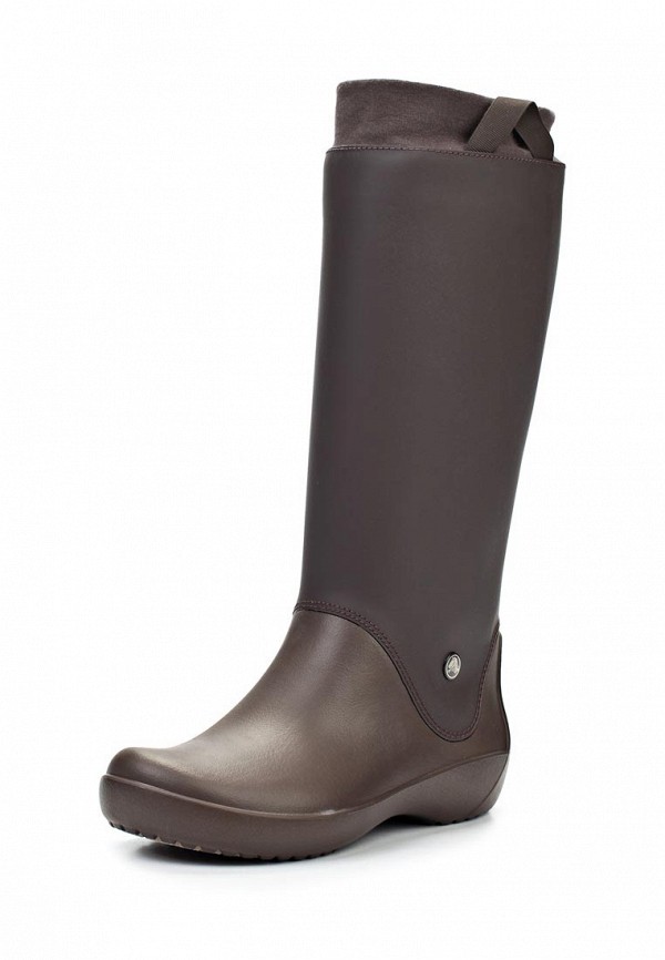 Резиновые сапоги Crocs, цвет: коричневый, CR014AWKV193 — купить в ...