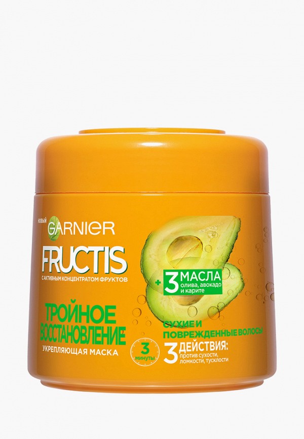 Маска для волос Garnier "Фруктис, Тройное Восстановление", укрепляющая ...