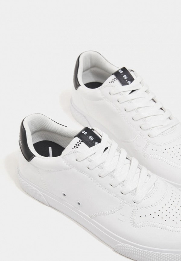 Кеды Bershka, цвет: белый, IX001XM00AOU — купить в интернет-магазине Lamoda