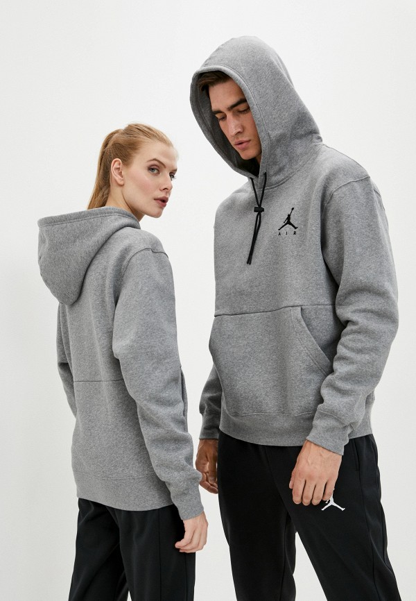 Худи Jordan M J JUMPMAN AIR FLC PO, цвет: серый, JO025EMJMXC8 — купить ...