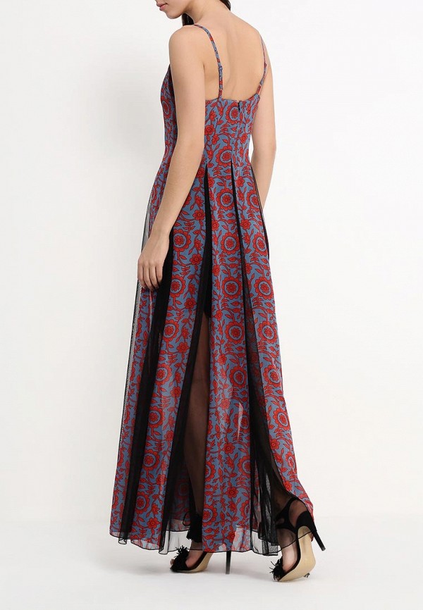 Платье Lost Ink ALYSSA PRINT AND MESH INSERT MAXI, цвет: мультиколор ...