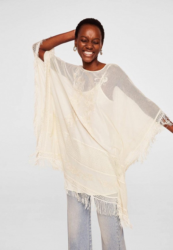 Пончо Mango - PONCHO, цвет: бежевый, MA002EWBLFJ5 — купить в интернет ...