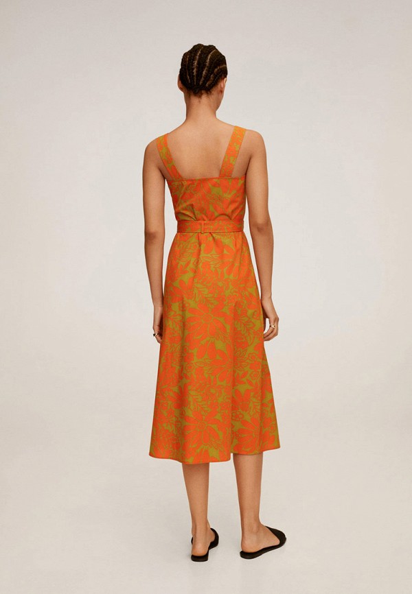 Платье Mango - JONAS-H, цвет: оранжевый, MA002EWKOOE4 — купить в ...