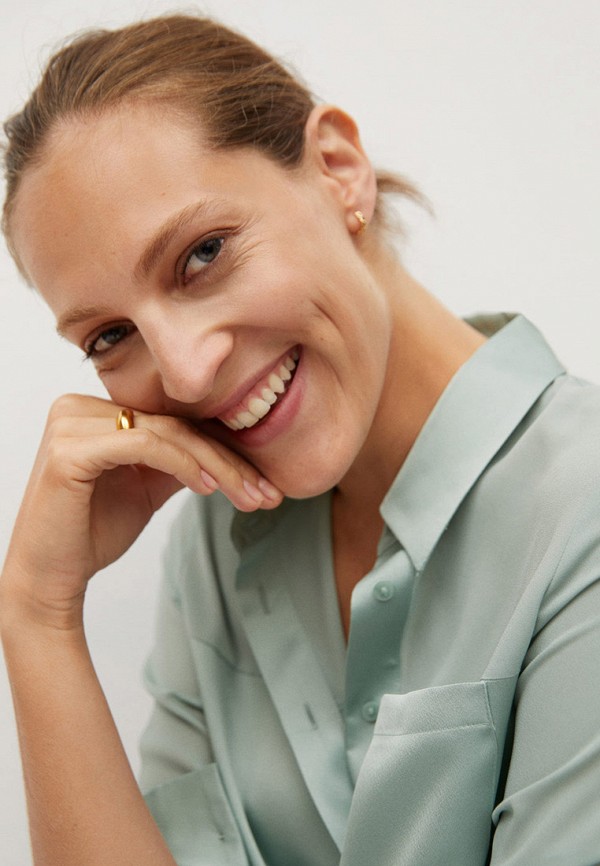 Блуза Mango - BIMA, цвет: бирюзовый, MA002EWLBCX1 — купить в интернет ...