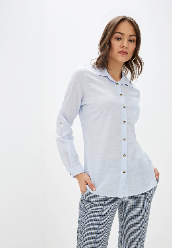 Рубашка Marks & Spencer, цвет: голубой, MA178EWGCXP4 — купить в ...