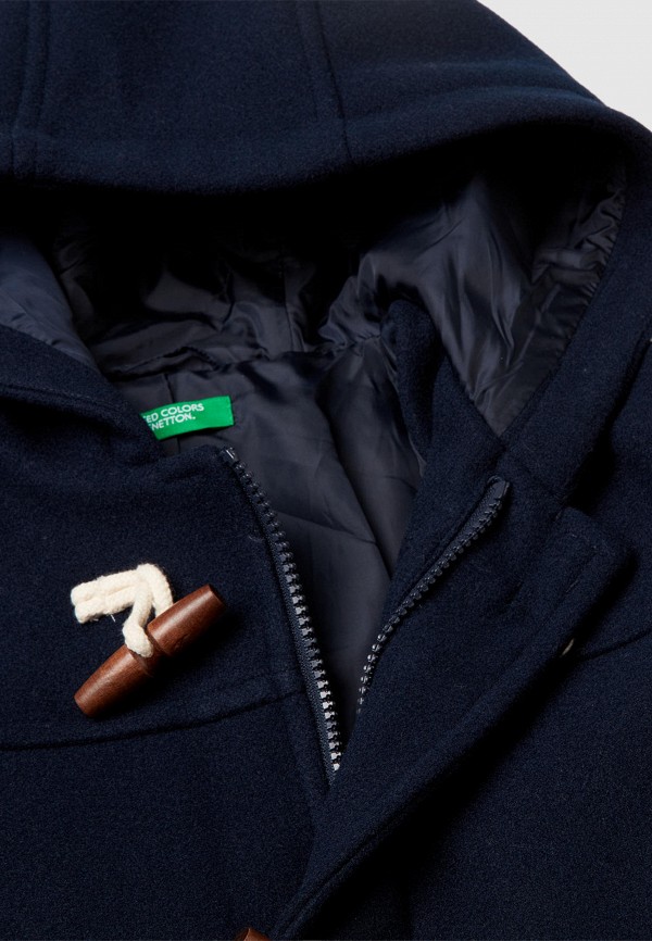 Пальто однобортное United Colors of Benetton, цвет: синий, MP002XB080PQ ...