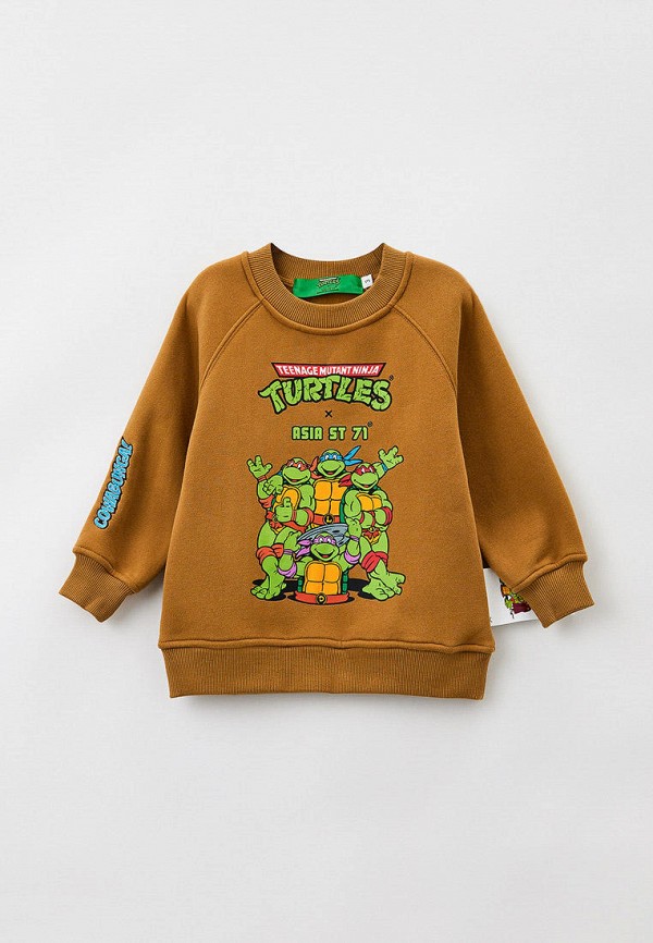 Свитшот Asia st 71 х Teenage Mutant Ninja Turtles, цвет: коричневый ...