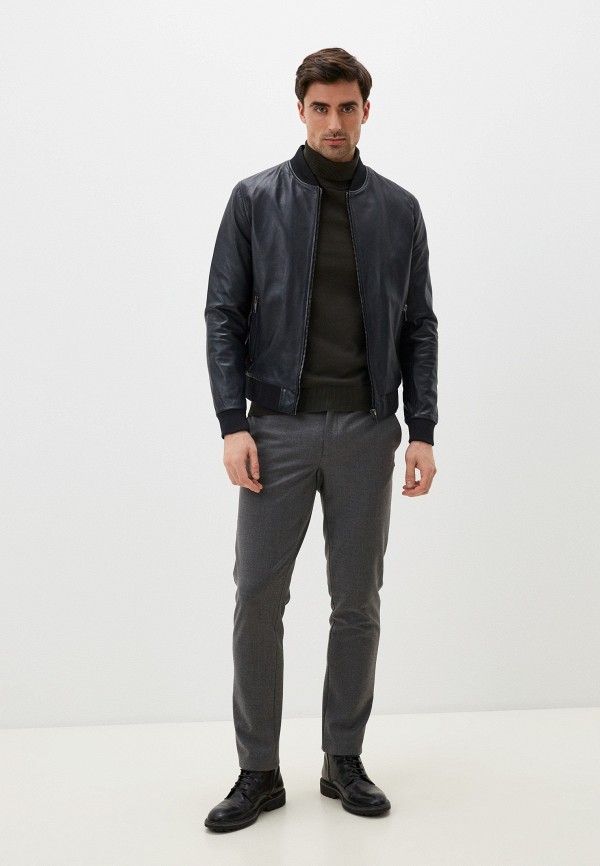 Куртка кожаная Urban Fashion for Men, цвет: синий, MP002XM003FN ...