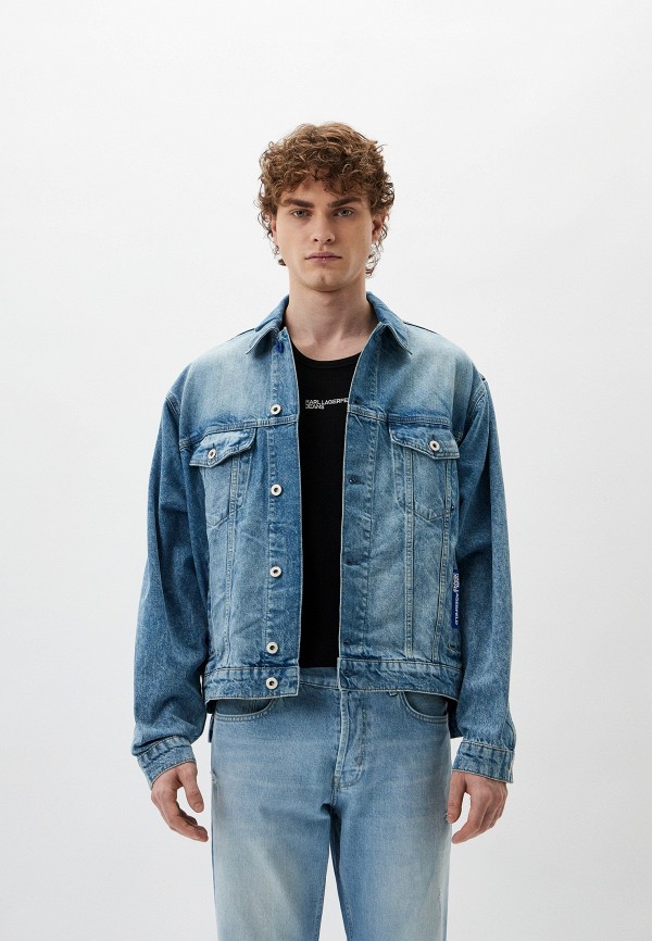 Куртка джинсовая Karl Lagerfeld Jeans, цвет: голубой, MP002XM00MHV ...