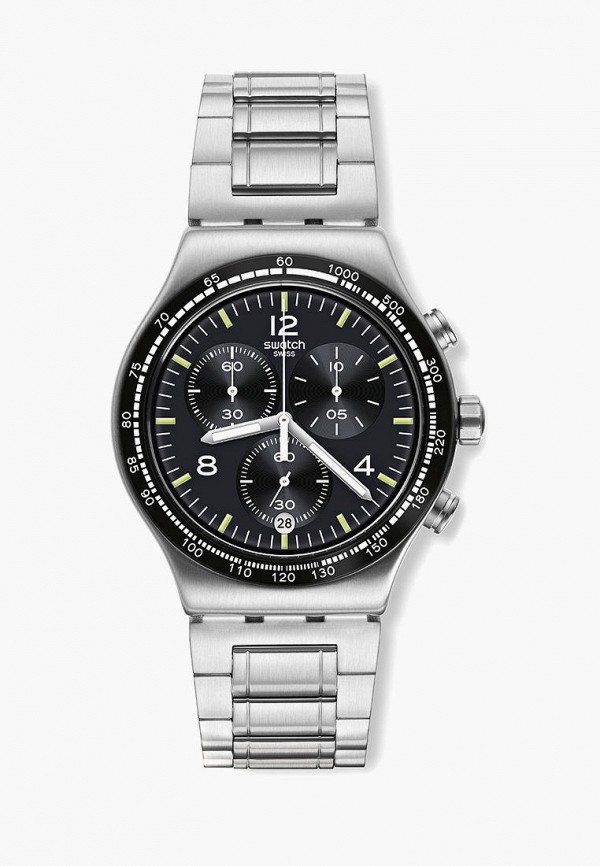 Часы Swatch NIGHT FLIGHT AGAIN (YVS444GC), цвет: серебряный ...