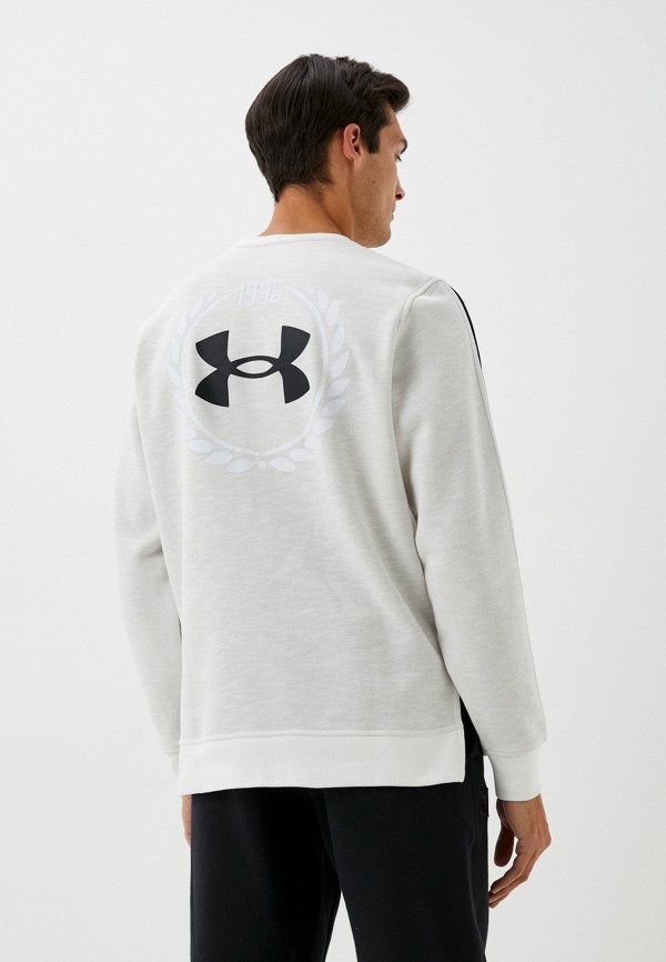 Свитшот Under Armour UA Essential Heritge Flc Crw-WHT, цвет: бежевый ...