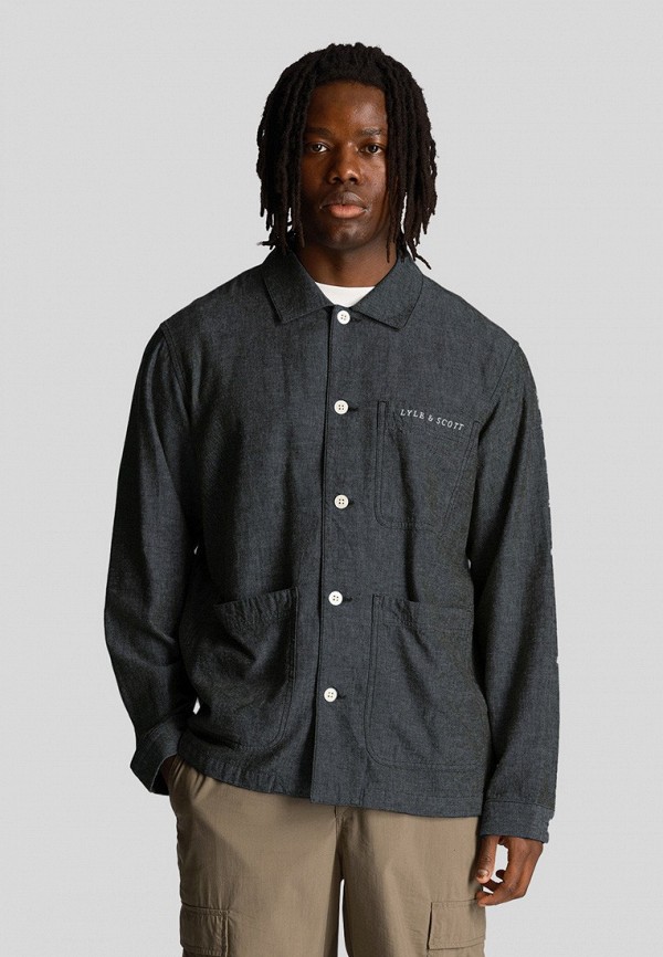 Куртка Lyle & Scott Flax Shacket Lamoda Exclusive, цвет: синий ...