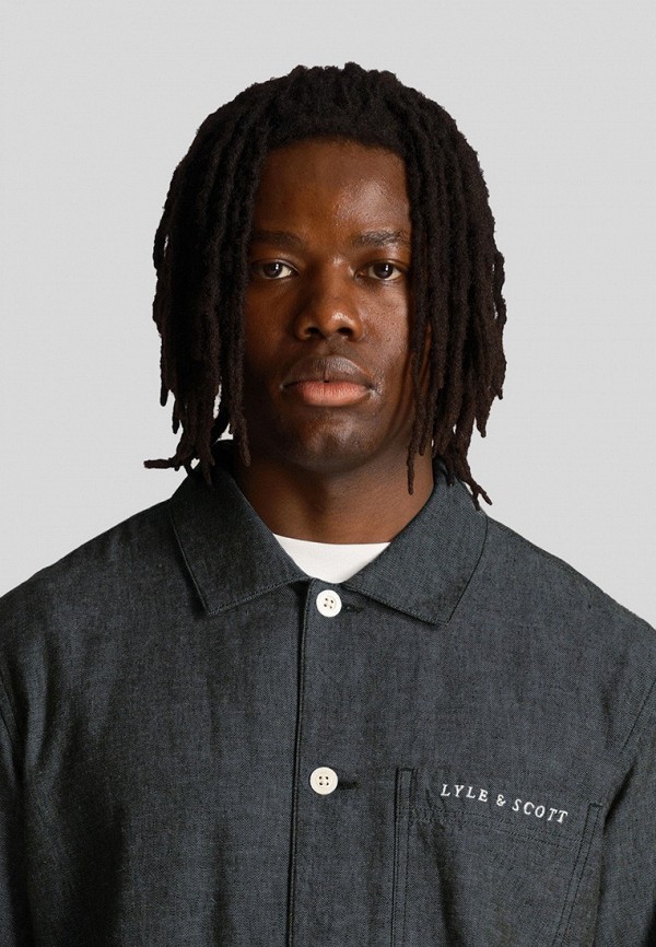 Куртка-рубашка Lyle & Scott Flax Shacket Lamoda Exclusive, цвет: синий ...