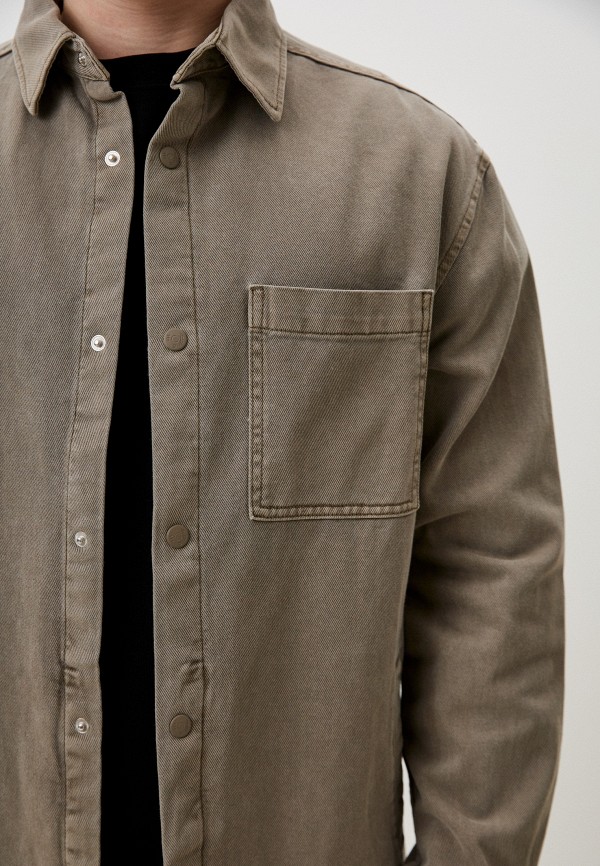 Рубашка джинсовая O'STIN, цвет: бежевый, MP002XM0VKJV — купить в ...