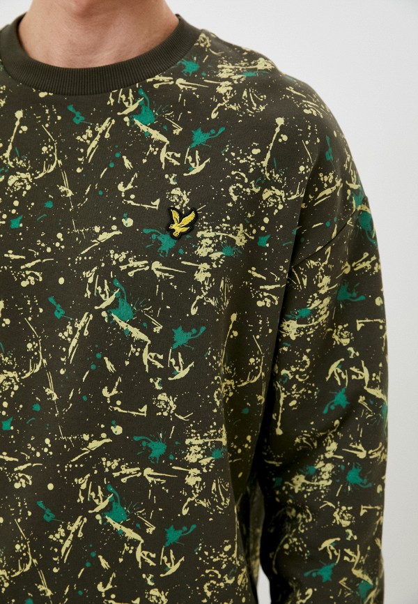 Свитшот Lyle & Scott Splatter Print , цвет: хаки, MP002XM1I6XV — купить ...
