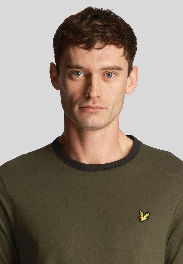 Футболка Lyle & Scott Plain L/S T-Shirt, цвет: хаки, MP002XM1RLZ4 ...