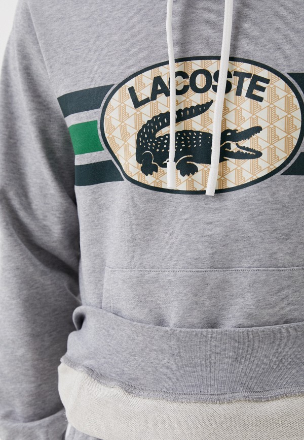 Худи Lacoste, цвет: серый, MP002XM1UCFS — купить в интернет-магазине Lamoda