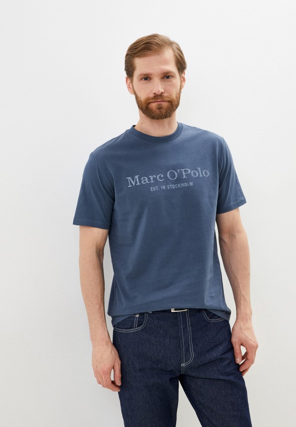 Футболка Marc O'Polo, цвет: синий, MP002XM1ZBX3 — купить в интернет ...