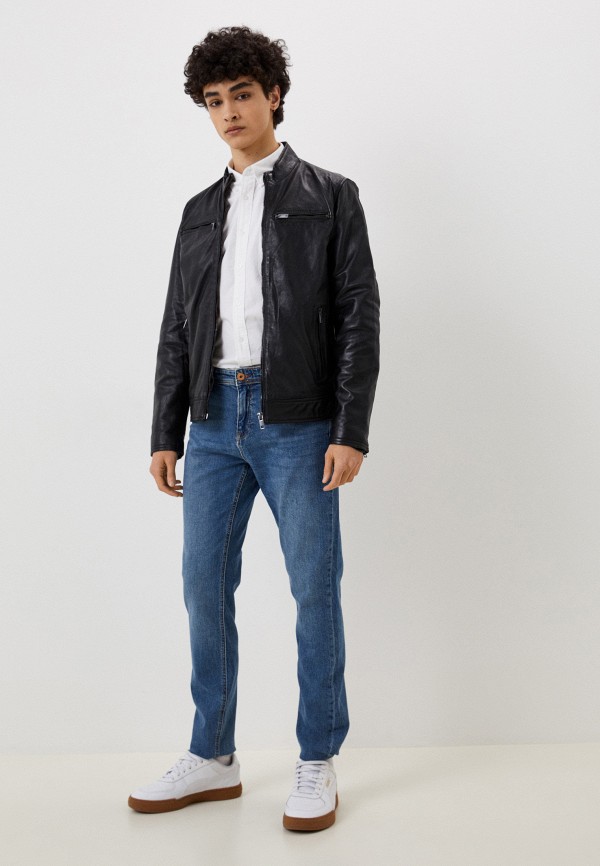 Куртка кожаная Urban Fashion for Men, цвет: черный, MP002XM254UX ...