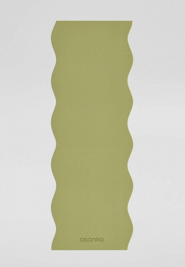 Коврик для йоги Asanka green wave yoga mat, цвет: зеленый, MP002XU002X1 ...