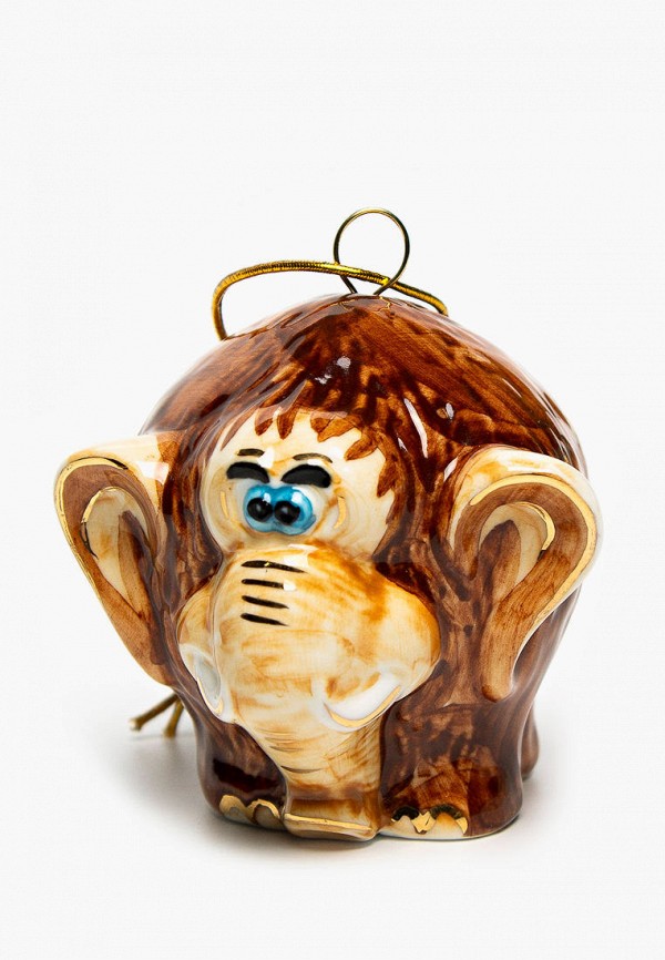 Игрушка елочная Лефортовский фарфор Мамонт, цвет: мультиколор ...