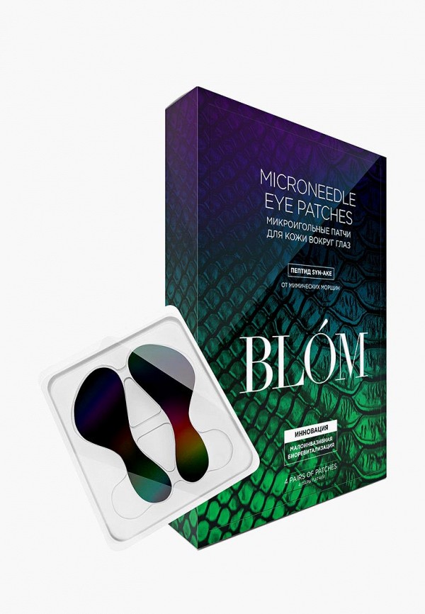 Патчи для глаз Blom Микроигольные с пептидом SYN-AKE от мимических ...