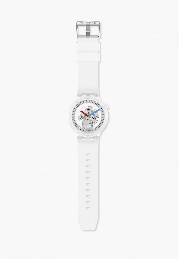 Часы Swatch CLEARLY BOLD (SB01K100), цвет: прозрачный, MP002XU052F3 ...