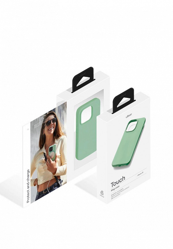 Чехол для iPhone uBear 13, MagSafe Compatible, цвет: зеленый ...