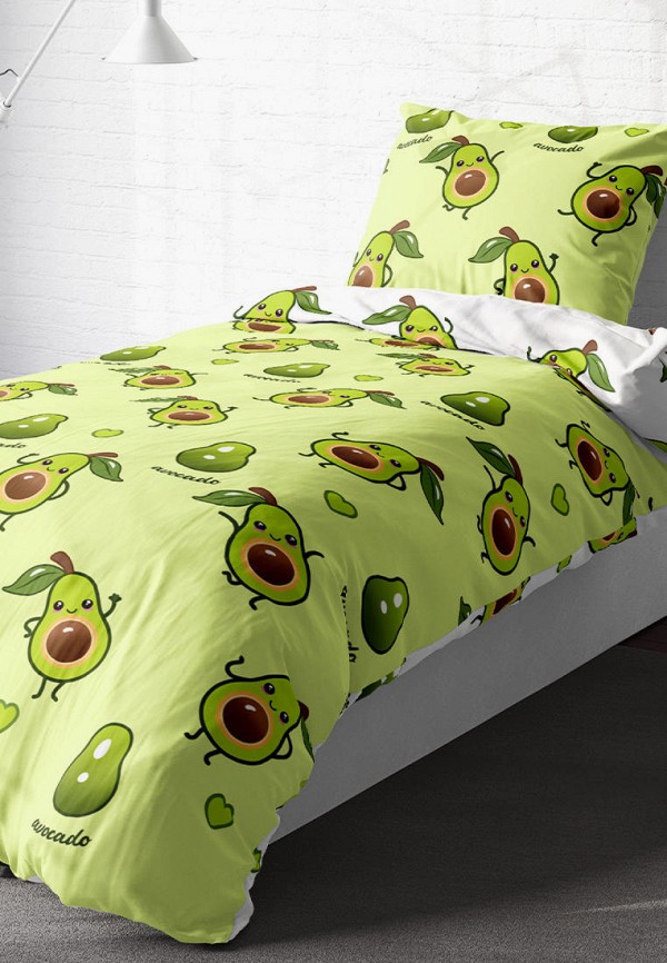 Постельное белье 1,5-спальное Crazy Getup Аvocado, цвет: зеленый ...