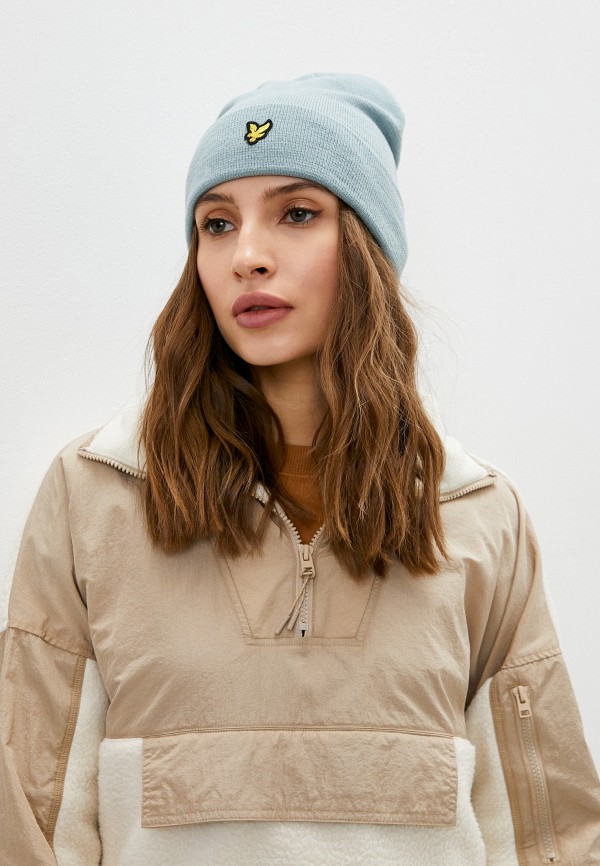 Шапка Lyle & Scott Beanie, цвет: бирюзовый, MP002XU05C3B — купить в ...