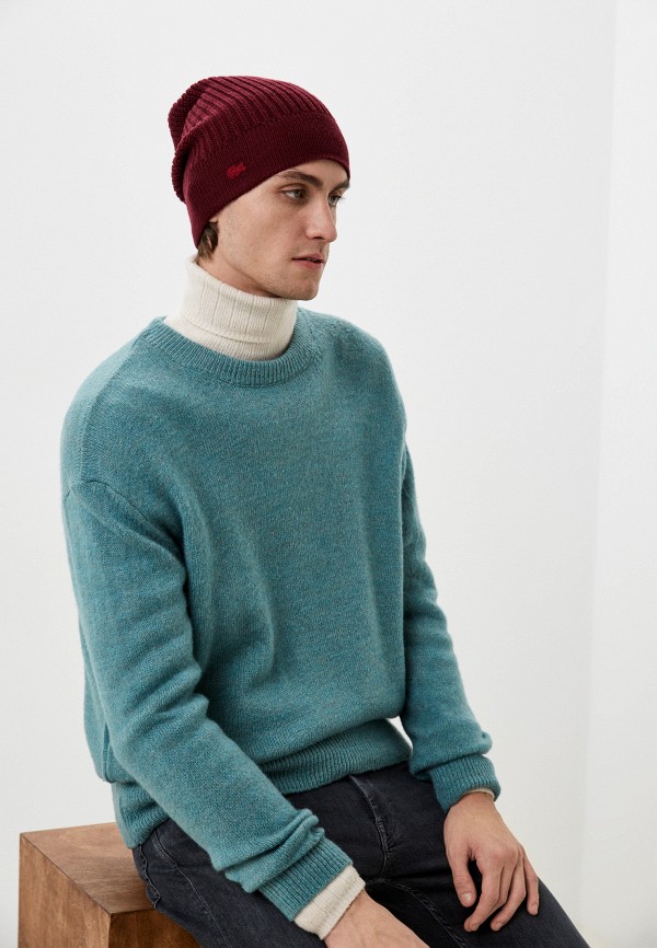 Шапка Lacoste, цвет: бордовый, MP002XU05DV0 — купить в интернет ...