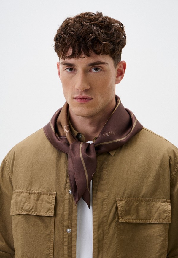 Платок Bjanka Silk Любовь внутри нас, цвет: коричневый, MP002XU09AAM ...