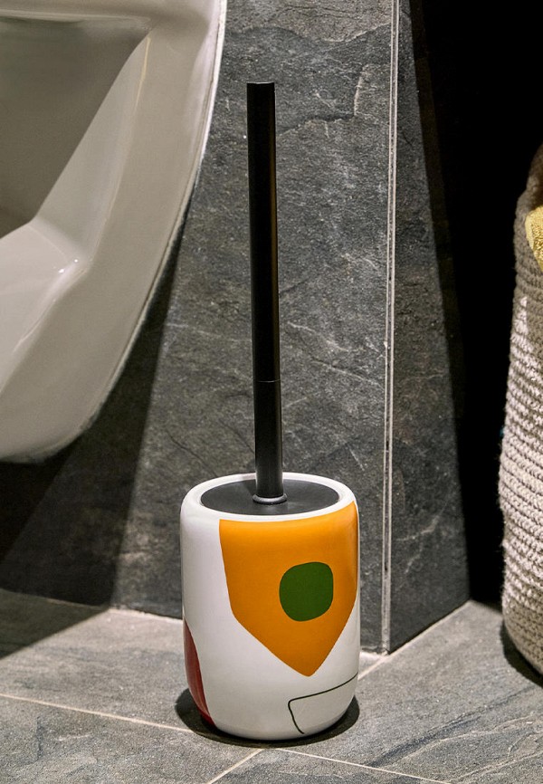 Ершик для унитаза Moroshka Kira 10,5х10,5х39 см, цвет: белый ...