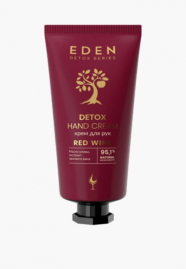 Крем для рук Eden с коллагеном DETOX Red Wine 50 мл, цвет: красный ...