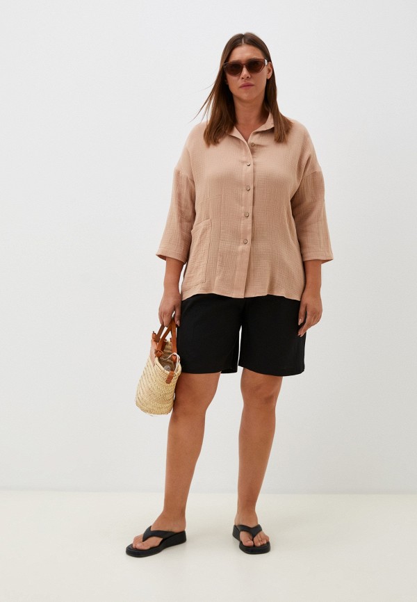 Рубашка Adele Fashion, цвет: бежевый, MP002XW00IU6 — купить в интернет ...