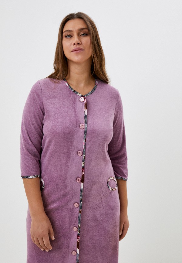 Халат домашний Агапэ, цвет: фиолетовый, MP002XW00QAI — купить в ...