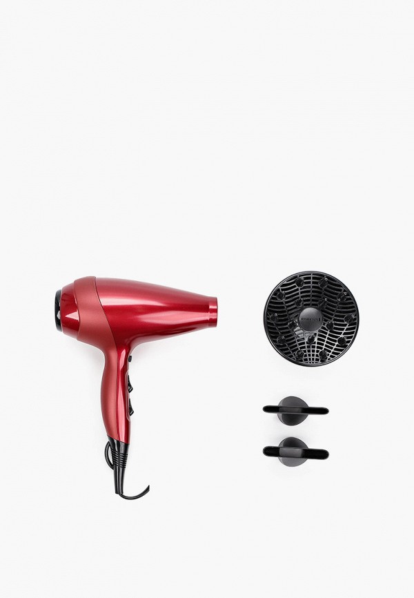 Фен Remington с 3 насадками и режимом Турбо, цвет: красный ...