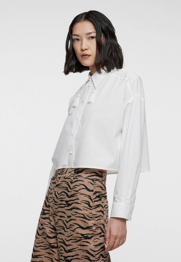 Рубашка Befree CO:CREATE X АЛИНА ГЛАЗУН, цвет: белый, MP002XW00Z5O ...