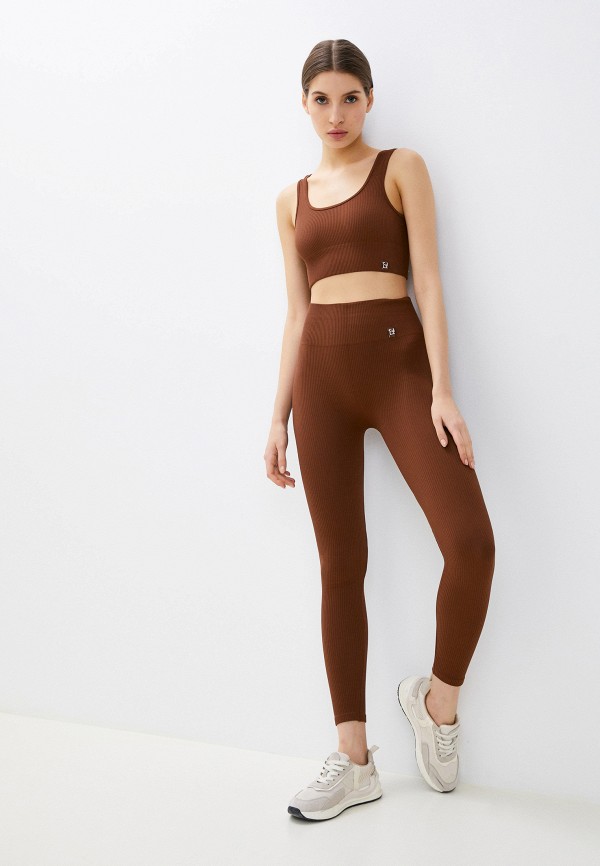 Топ спортивный Calzedonia, цвет: коричневый, MP002XW011KL — купить в ...