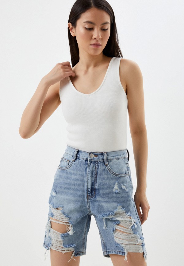 Майка Befree, цвет: белый, MP002XW017H4 — купить в интернет-магазине Lamoda