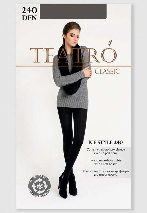Колготки Teatro Ice Style 240 DEN, цвет: серый, MP002XW01WYB — купить в ...