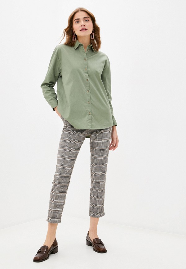 Рубашка O'stin, цвет: зеленый, MP002XW03MF6 — купить в интернет ...