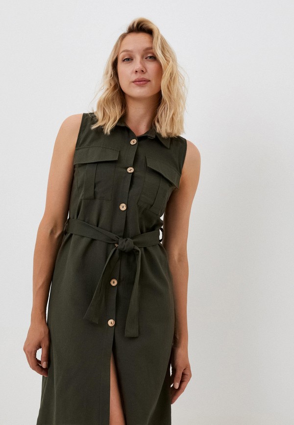 Платье Original Siberia, цвет: хаки, MP002XW0FK81 — купить в интернет ...