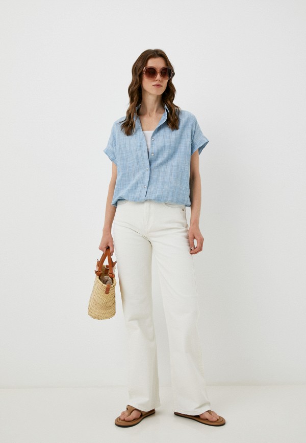 Блуза Mavi SHORT SLEEVE SHIRT, цвет: голубой, MP002XW0FNFD — купить в ...